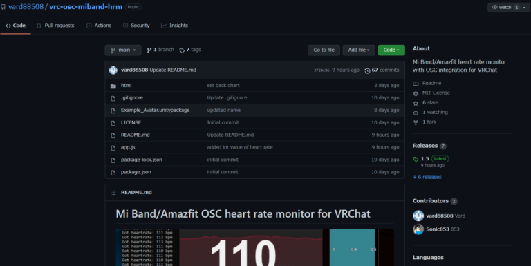 【Mi スマートバンド(Mi Band) × VRChat OSC】自分の心拍数をアバターに表示する方法！ | Till0196のぼーびろく